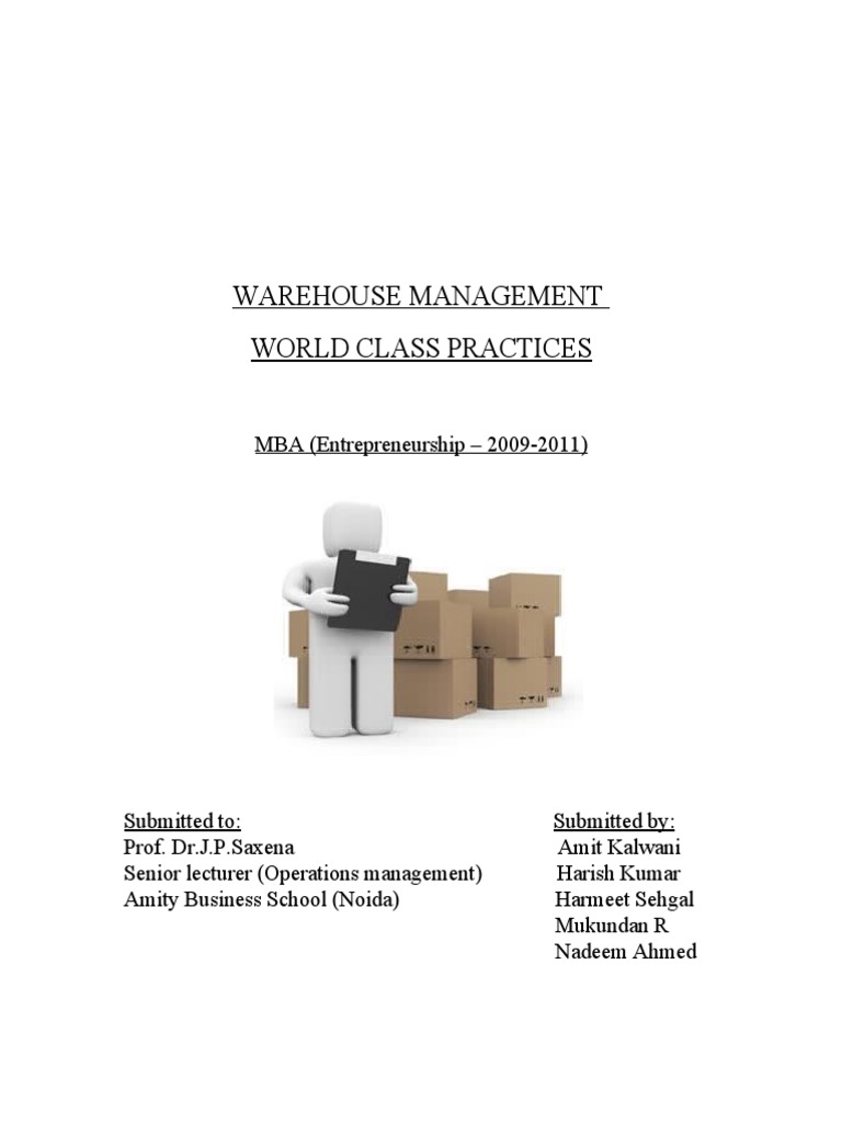 Warehouse Management Final Project Report Compress | PDF | Warehouse ...
