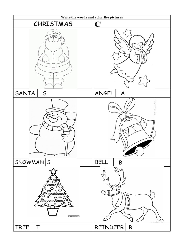 Christmas Vocabulary Flashcards Games 2742 | PDF