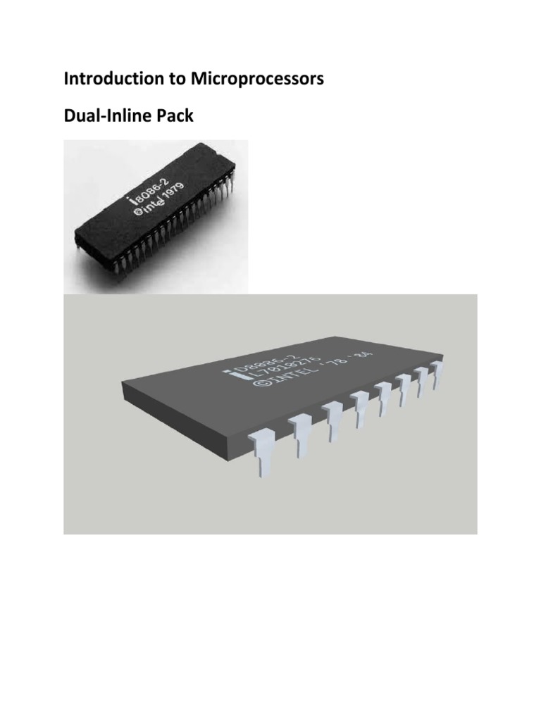 Introduction To Microprocessors Dual-Inline Pack | Download Free PDF | Computer Hardware ...