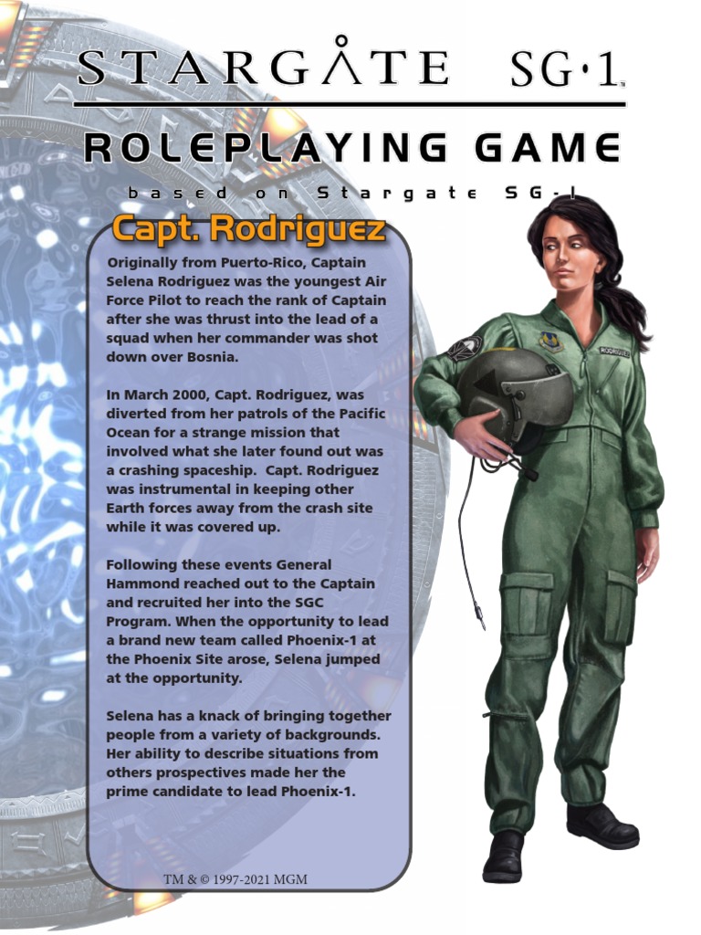 Capt. Rodriguez | PDF | Stargate | Mythology Of Stargate