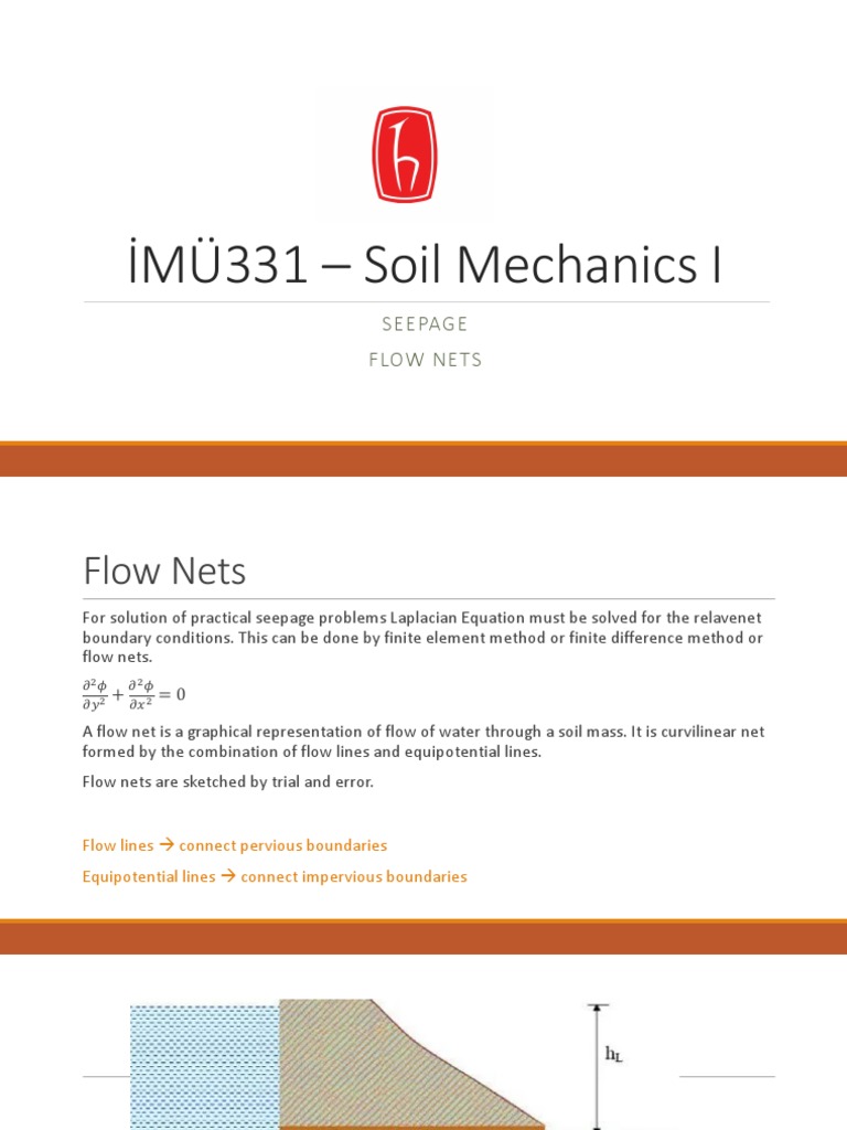 İMÜ331 - Soil Mechanics I: Seepage Flow Nets | PDF | Deep Foundation ...