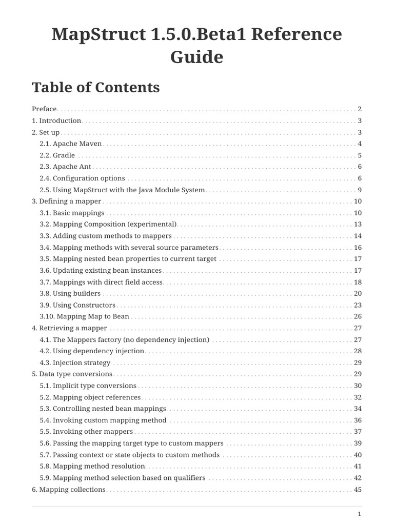 Mapstruct Reference Guide | PDF | Method (Computer Programming) | Class (Computer Programming)