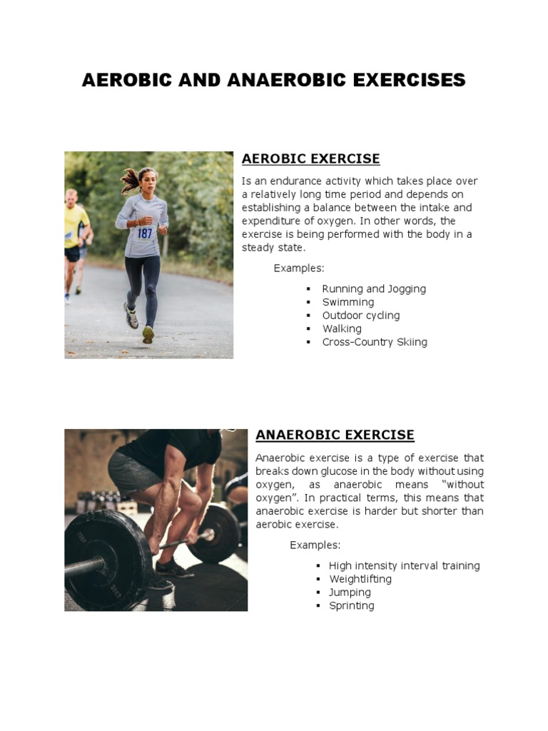 Anaerobic Exercise Examples