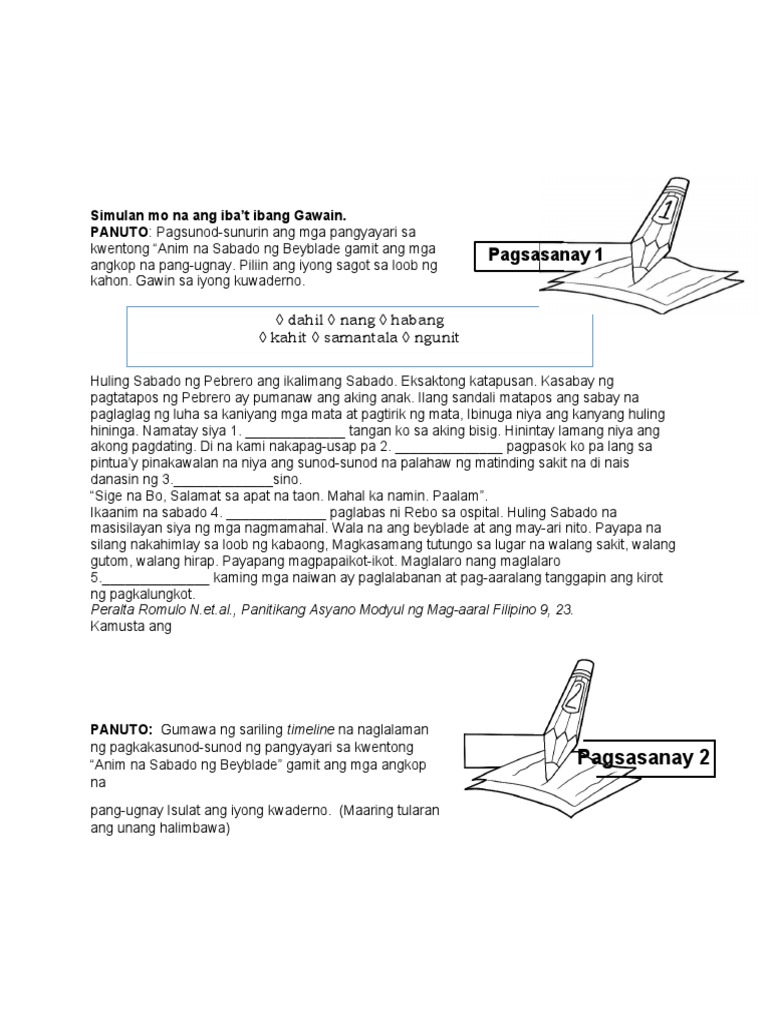 Answer Sheet Module 7-Grae 9 | PDF