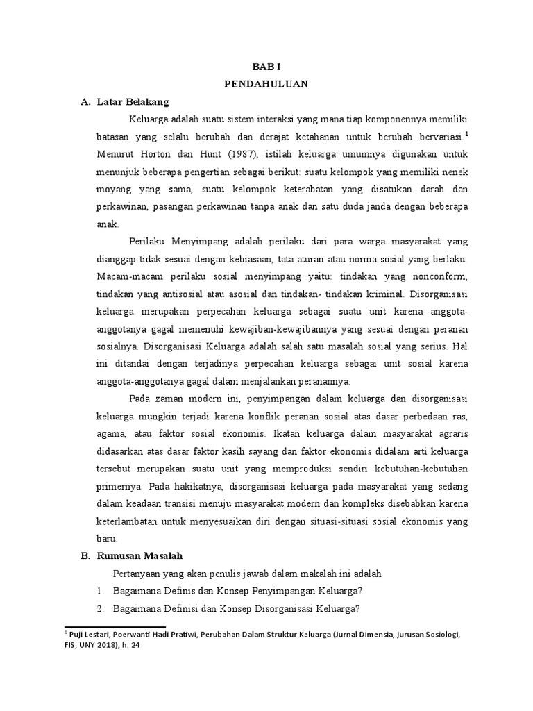 Makalah Penyimpangan Keluarga Pdf
