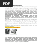 29 Perangkat Keras Komputer Beserta Fungsi Dan Gambarnya Lengkap | PDF
