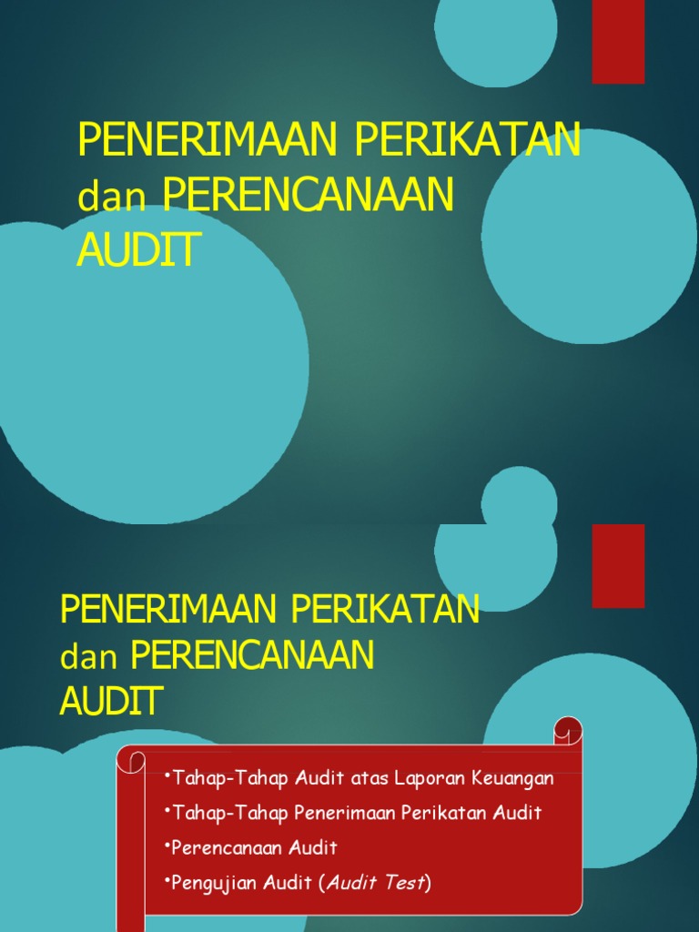 PENERIMAAN PERIKATAN Dan PERENCANAAN AUDIT | PDF