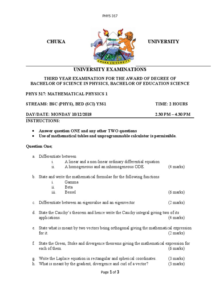 Phys 317 | PDF | Ordinary Differential Equation | Capacitor