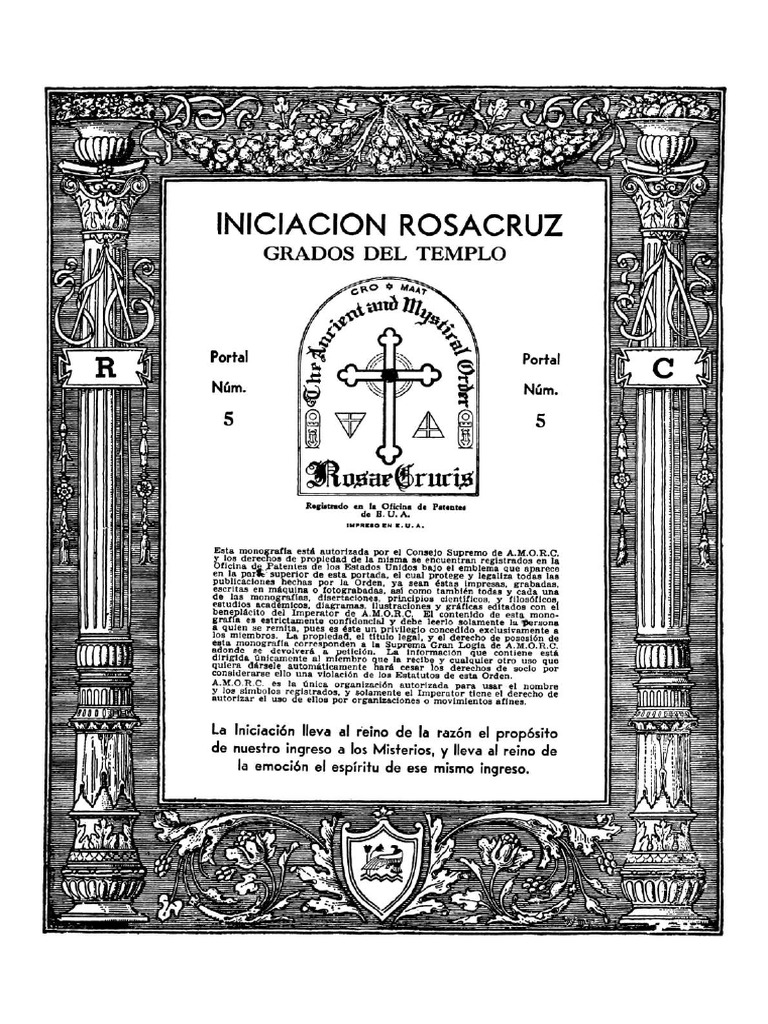 Iniciación Rosacruz: Grados | PDF | Rosacruces | Comportamiento ...