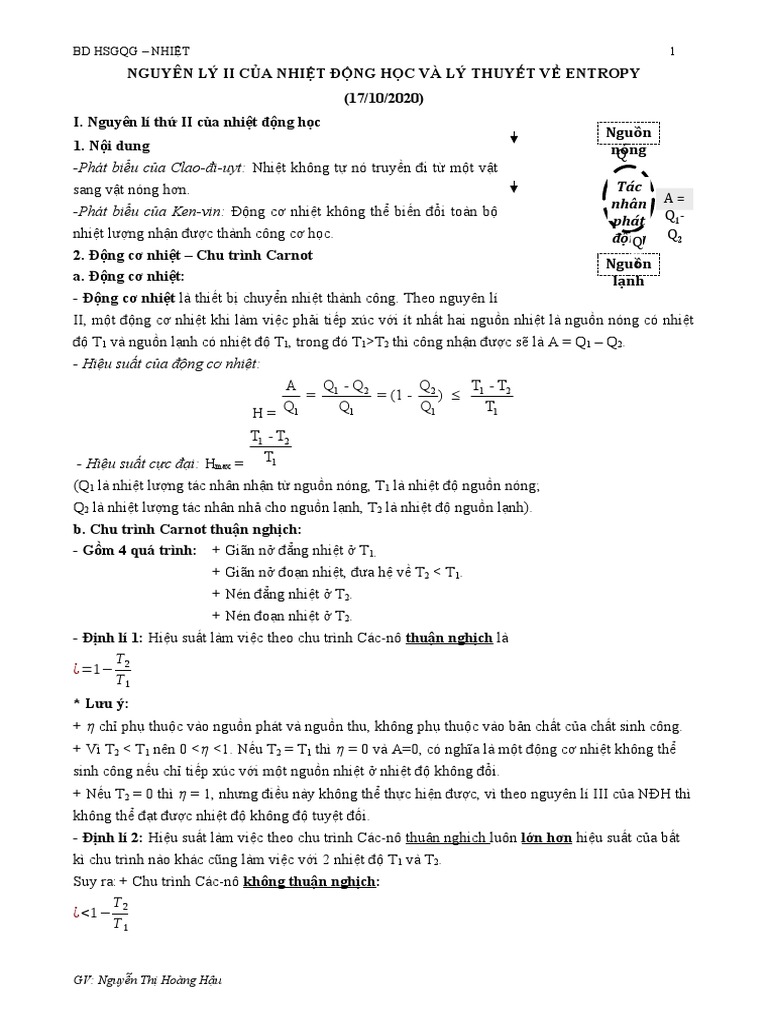 LT Ve Nguyen Li Ii NDH Va Entropy | PDF