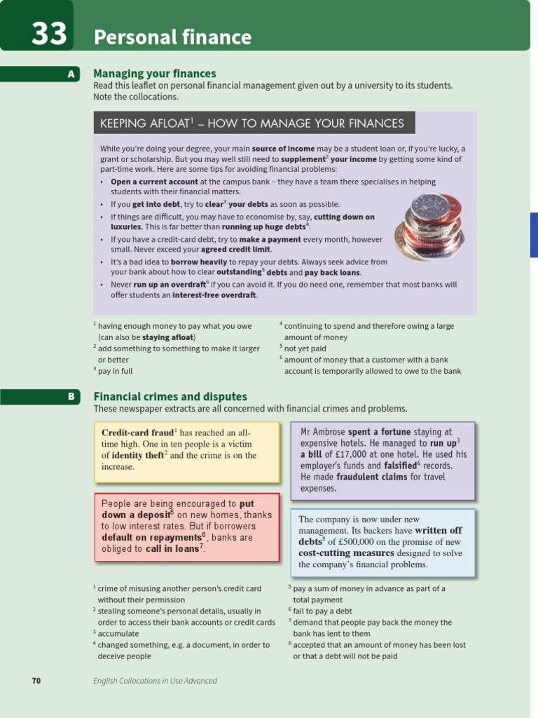 Personal Finance Management for Students | PDF | Debt | Credit Card