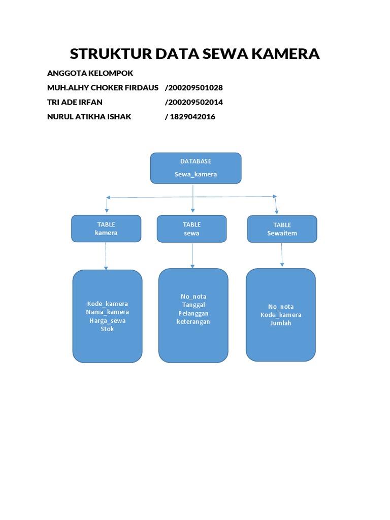 Database Sewa Kamera | PDF