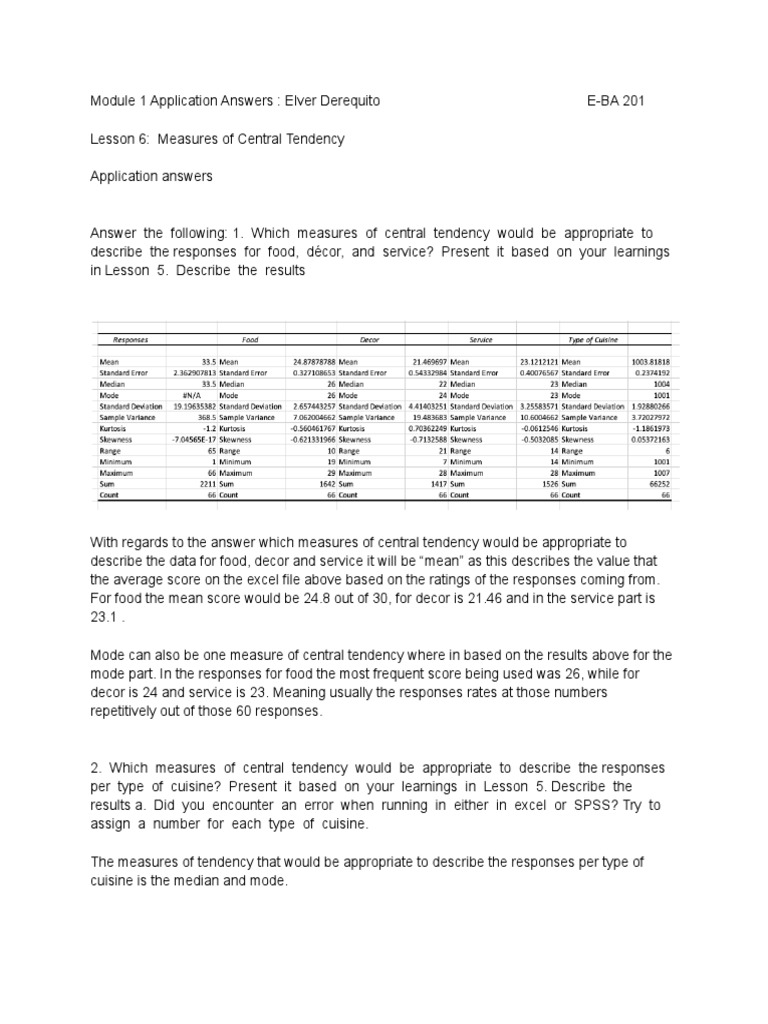 Module 2 Application Answers - Elver Derequito | PDF | Covariance | Variance