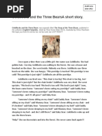 Goldilocks and The 3 Bears Script | PDF | Goldilocks And The Three ...