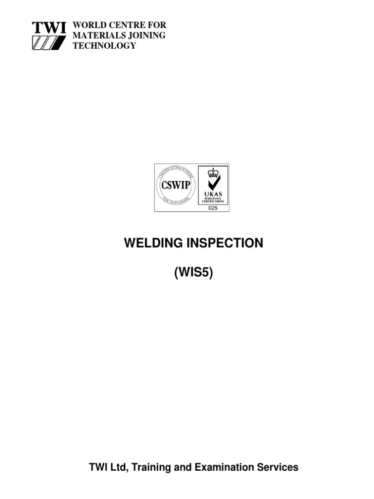 Cwi Twi 2006 | PDF | Welding | Construction