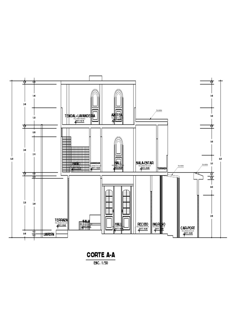 Elevacion Corte A | PDF