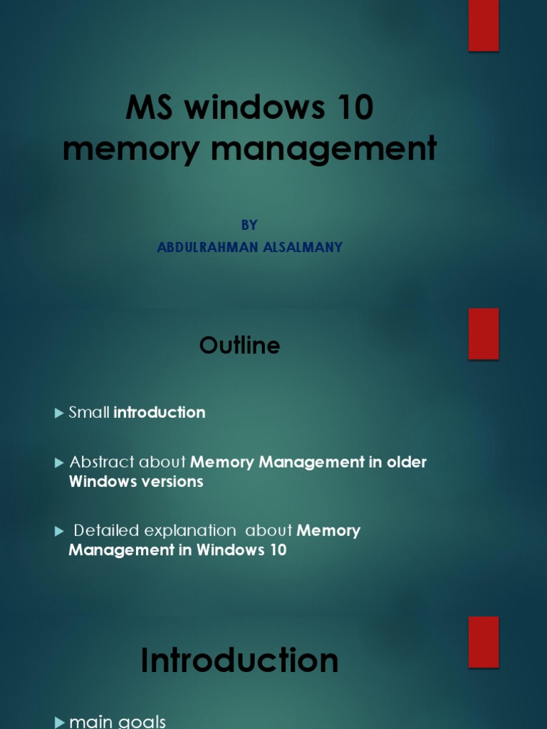Windows 10 Memory Management Insights | PDF | Computer Data Storage ...