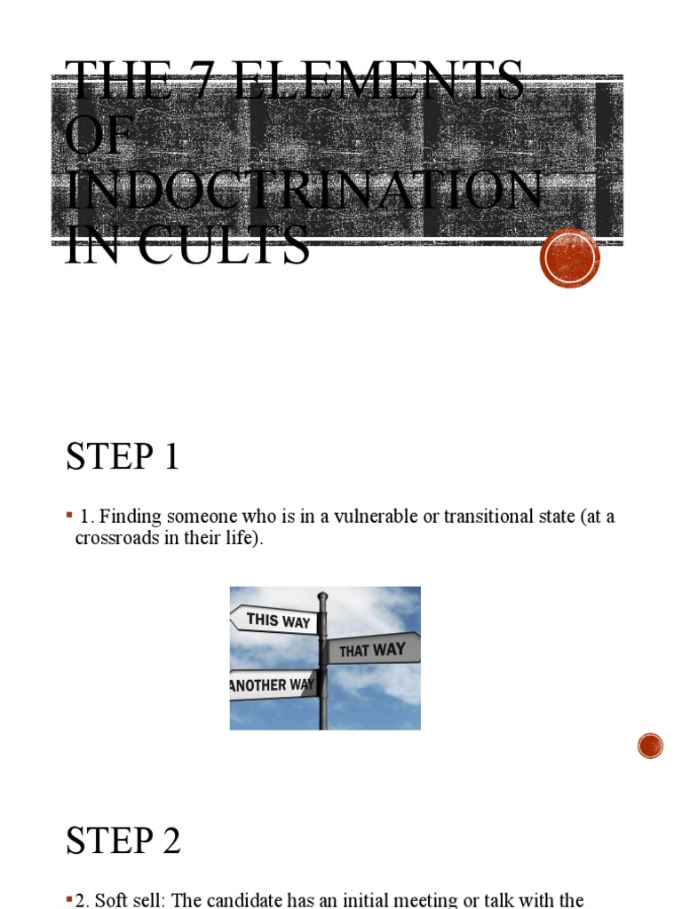 The 7 Elements OF Indoctrination in Cults | PDF