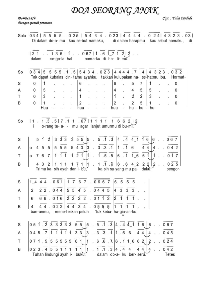 Doa Seorang Anak Pdf