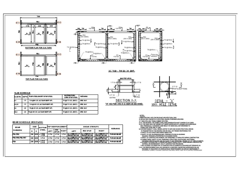 Section X-X: Fakhri A. Hasamwala & Associates | PDF | Concrete ...
