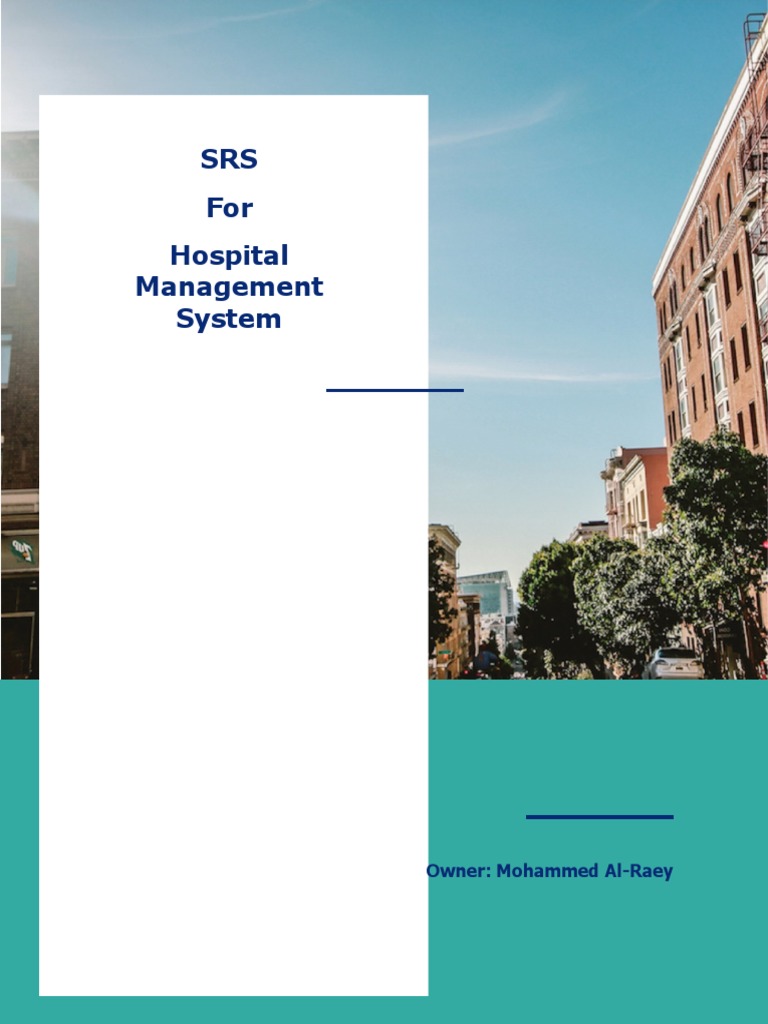 SRS For Hospital Management System | PDF | Hospital | Patient