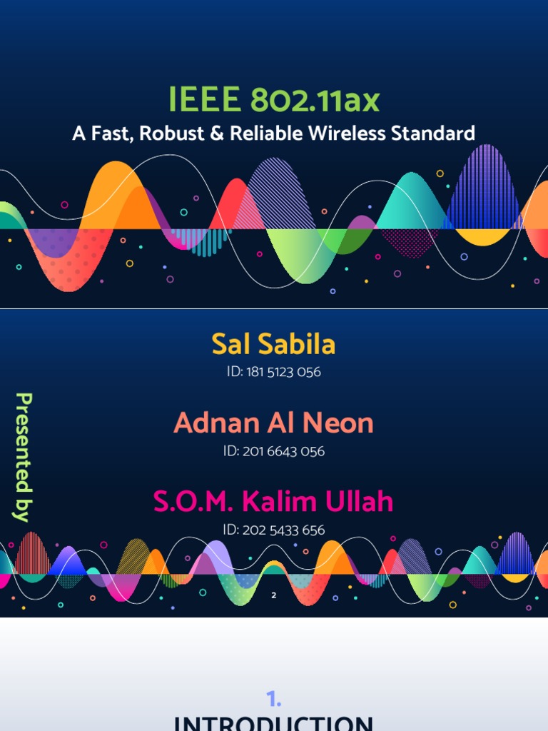 IEEE 802.11ax: A Fast, Robust & Reliable Wireless Standard | PDF | Ieee ...