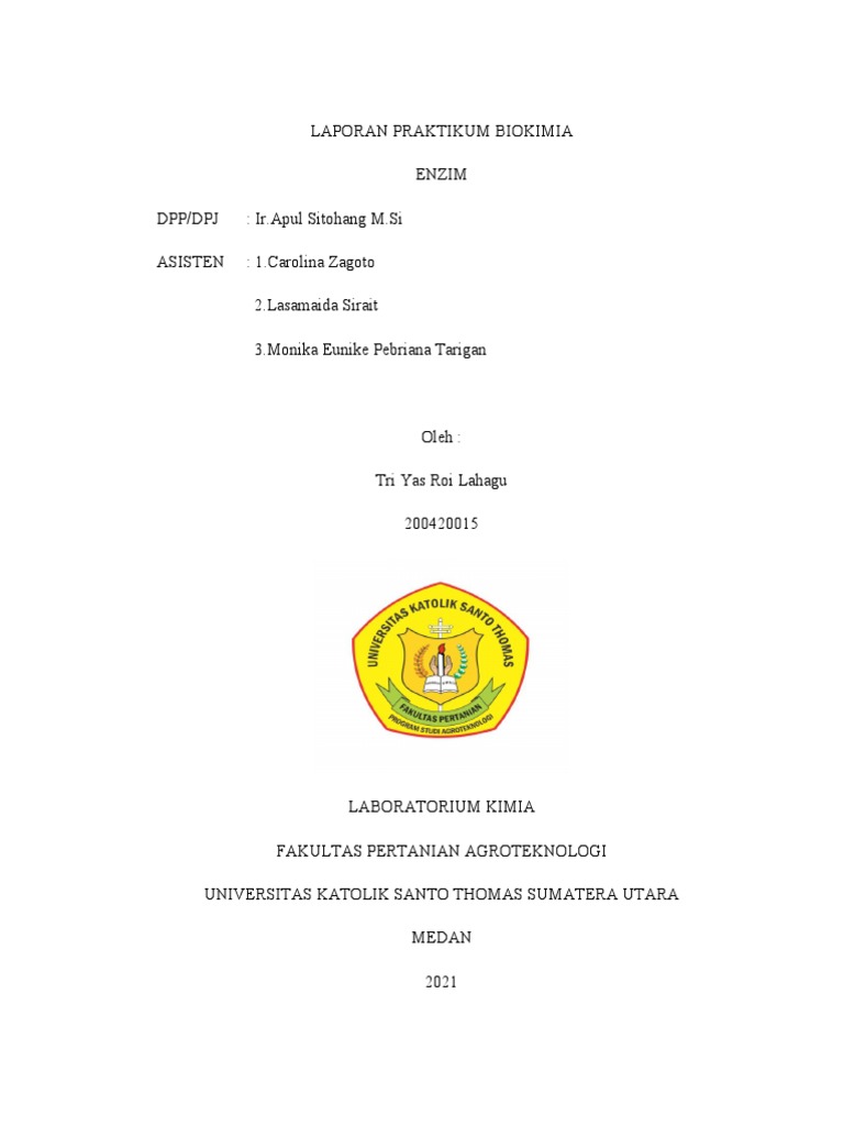 Laporan Praktikum Enzim | PDF | Pengembangan Diri