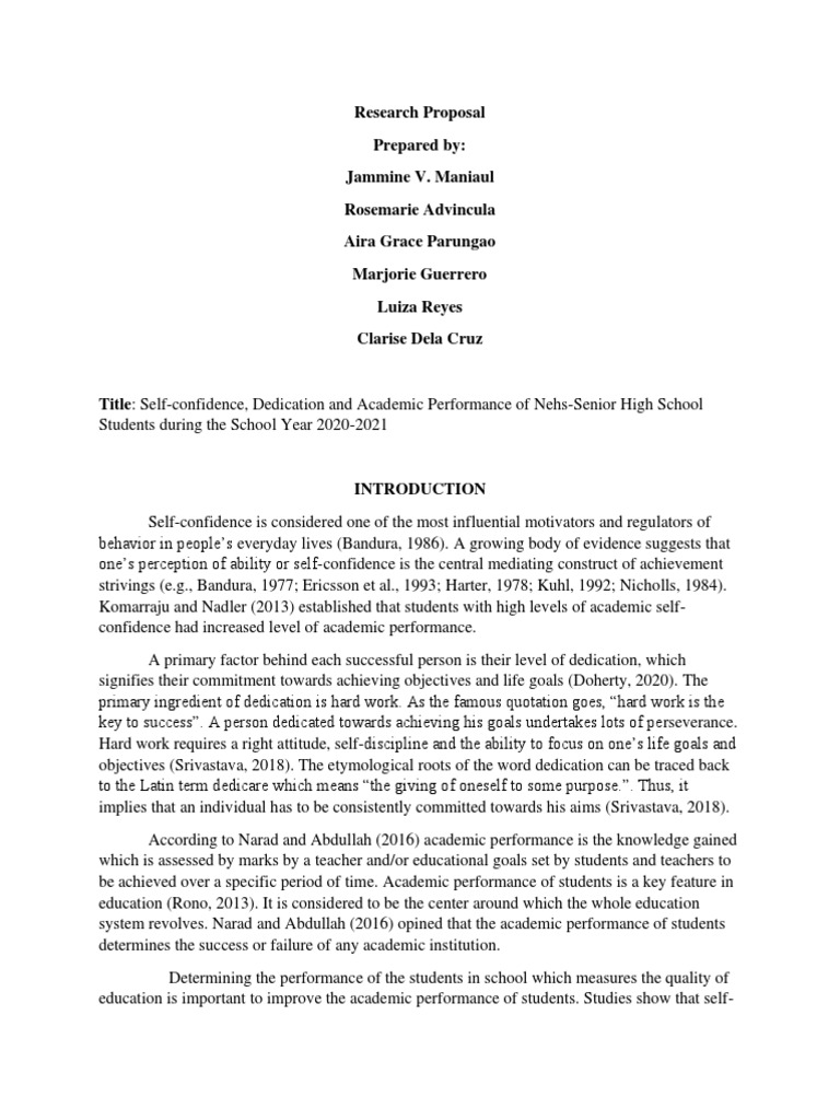 PR2 - Research With Instruments | PDF | Self Efficacy | Self Esteem