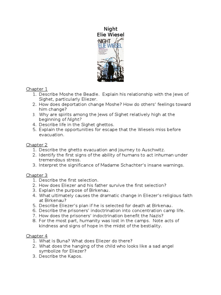 Night Study Guide | PDF | Auschwitz Concentration Camp | The Holocaust