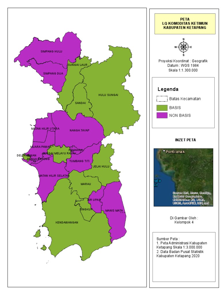 Peta Nilai LQ Ketimun KTP | PDF