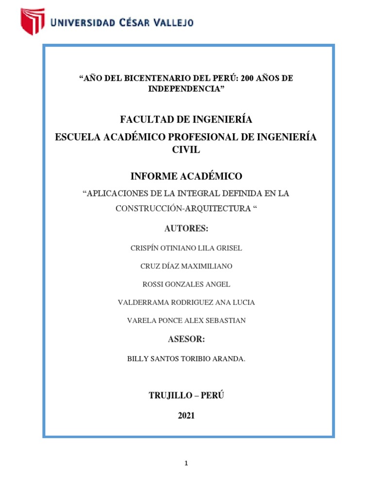 Informe Final - Mate 2 | Descargar gratis PDF | Integral | Cálculo