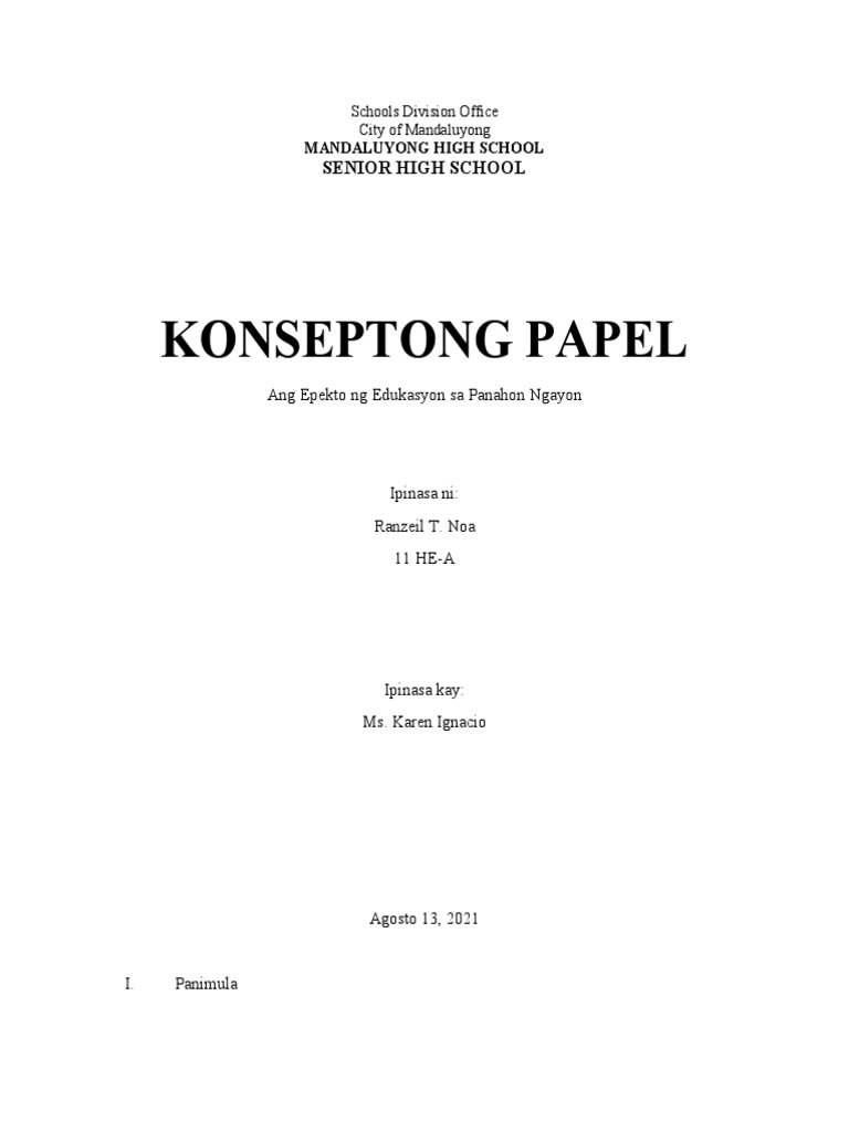 Konseptong Papel