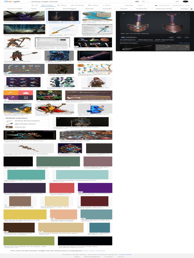 Fantasy Magic Shovel - Google Search | PDF