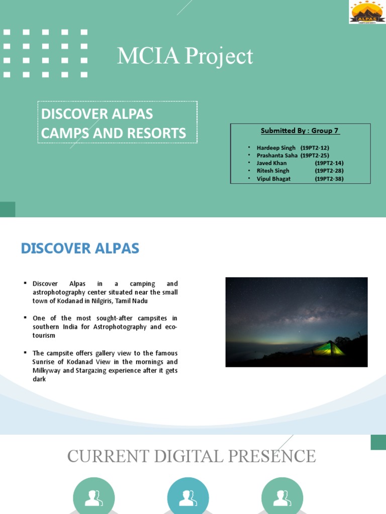 MCIA Project: Discover Alpas Camps and Resorts | PDF | Search Engine ...
