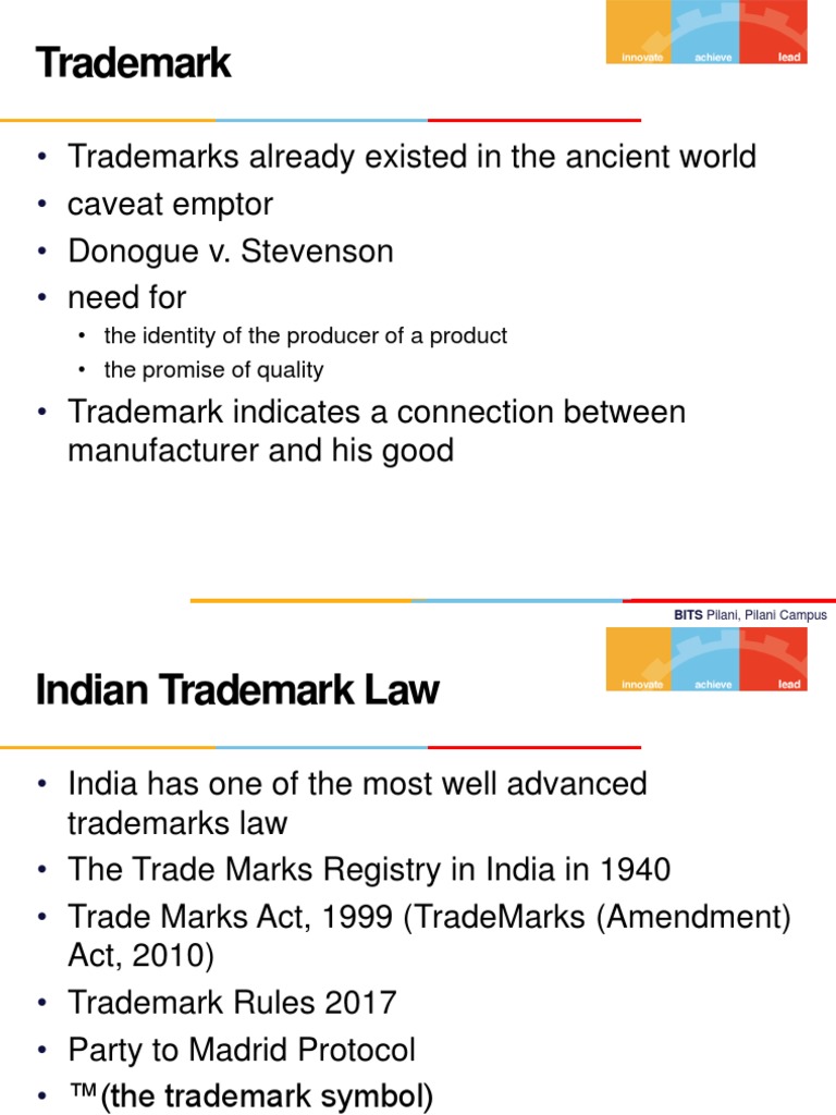 Overview of Indian Trademark Law | PDF | Trademark | Business