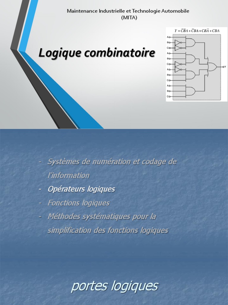 Introduction aux portes logiques | PDF | Fonction logique | Informatique