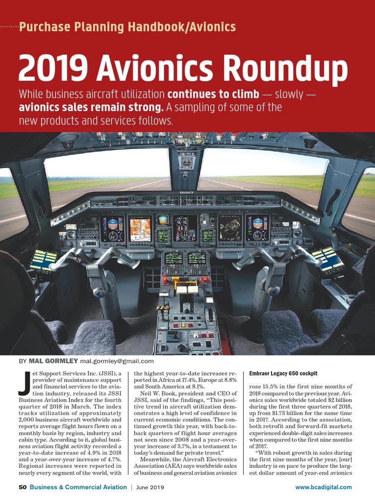 BCA 2019 Purchase Planning Handbook | PDF | Avionics | Transport