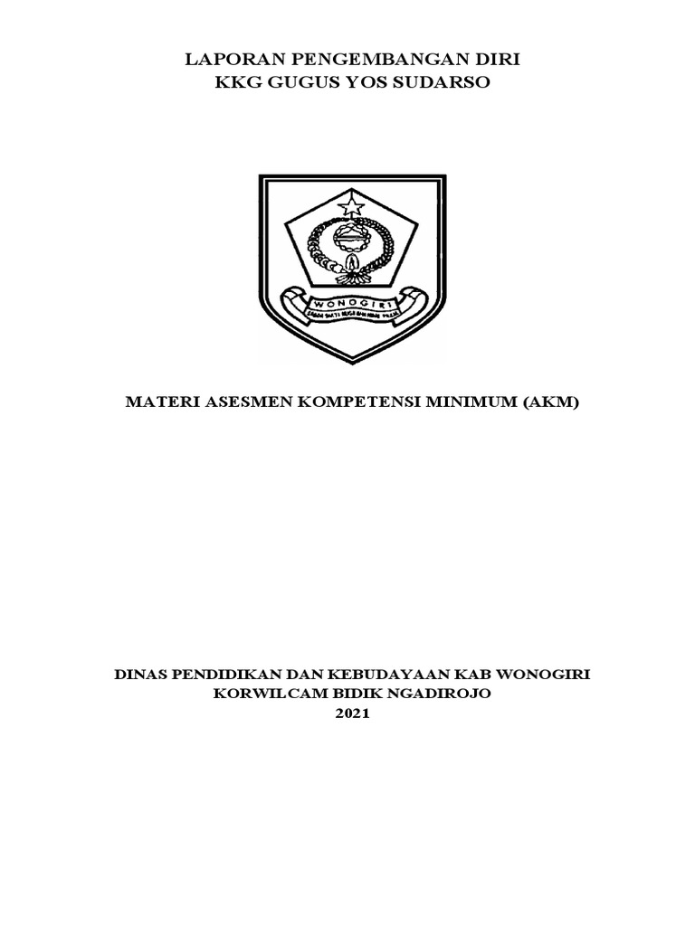 Laporan KKG - AKM | PDF