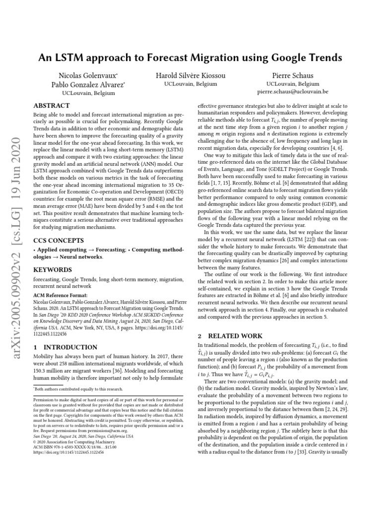 Migration Paper | PDF | Forecasting | Artificial Neural Network