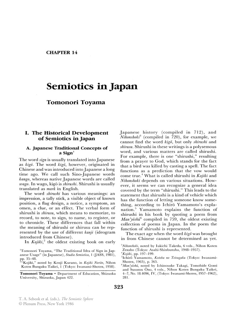 Semiotics in Japan | PDF | Japanese Language | Vajrayana