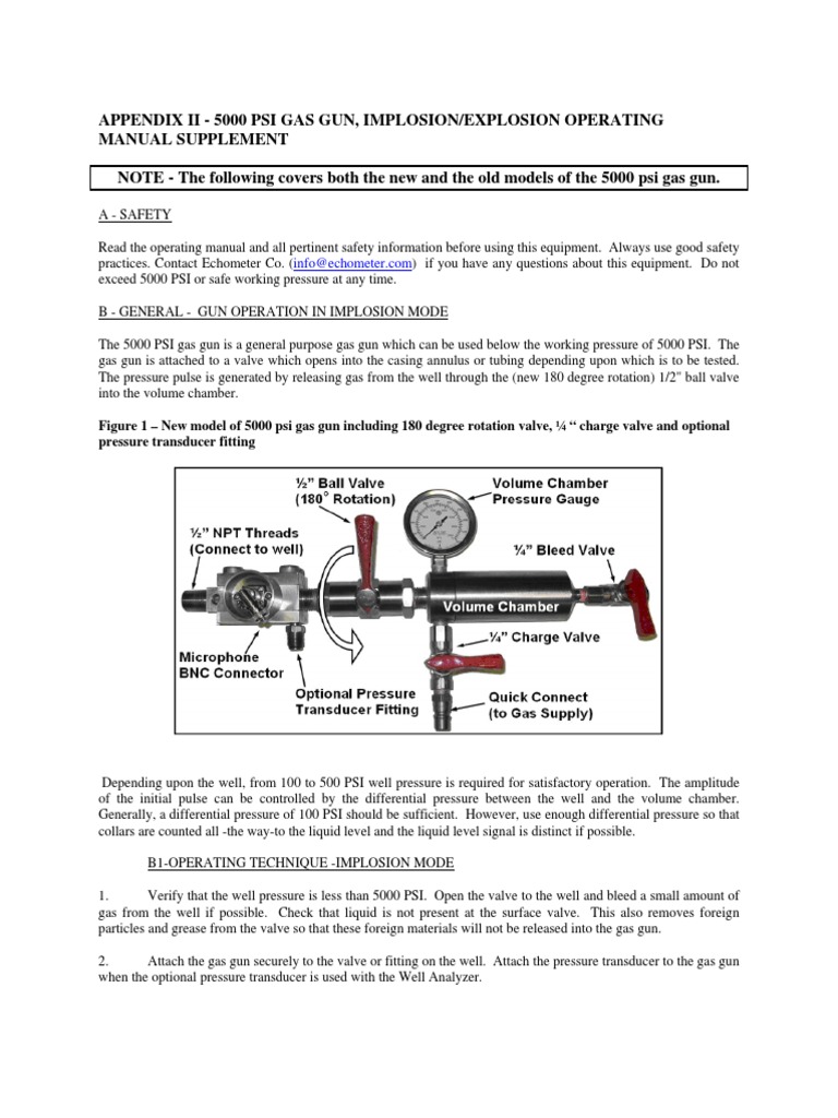 Echometer New 5000psi Gun | PDF | Pressure Measurement | Pressure