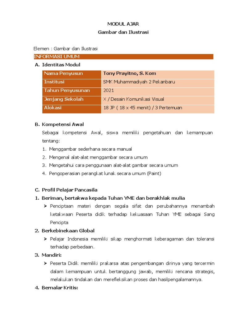 Modul Elemen 5 | PDF | Seni