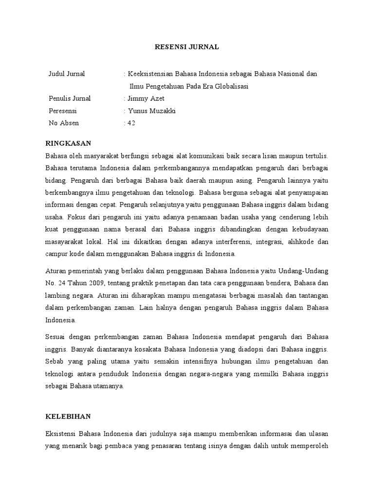 Resensi Jurnal | PDF | Karier & Perkembangan