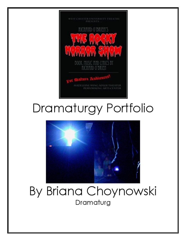 Dramaturgy Portfolio | Theatre | Entertainment (General)