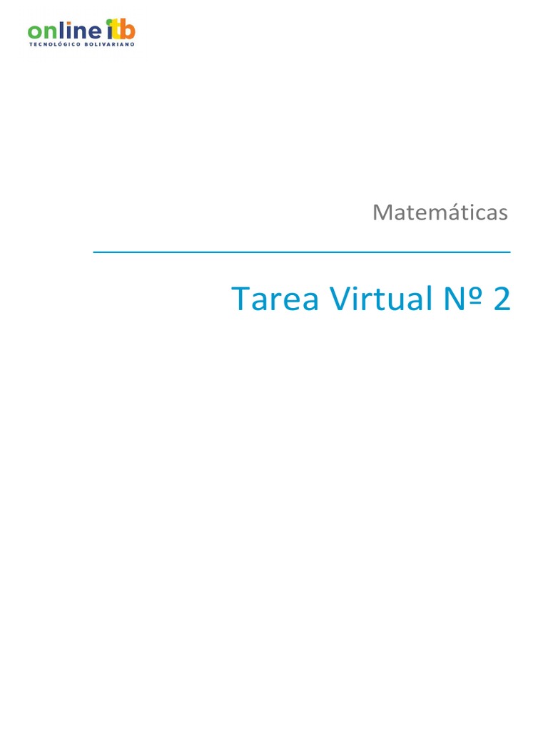 Tarea Virtual 2 | PDF