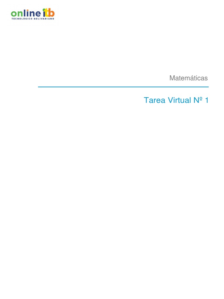 Tarea Virtual 1 | PDF | Factorización | Álgebra abstracta
