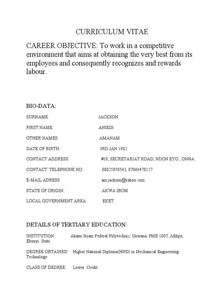 Jackson CV Best | PDF | Engineering