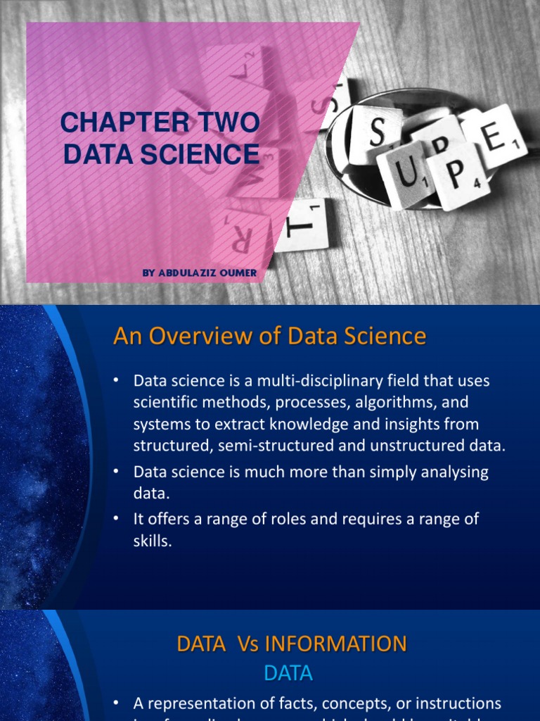 Chapter Two Data Science: by Abdulaziz Oumer | PDF | Apache Hadoop | Big Data