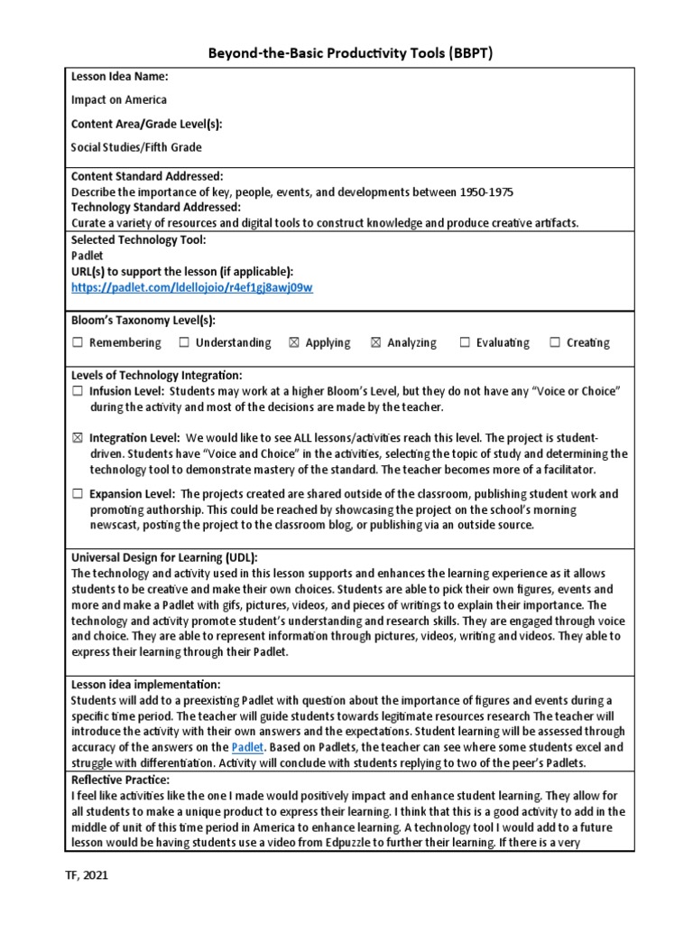 Beyond-the-Basic Productivity Tools (BBPT) : Padlet | PDF | Teachers | Cognition