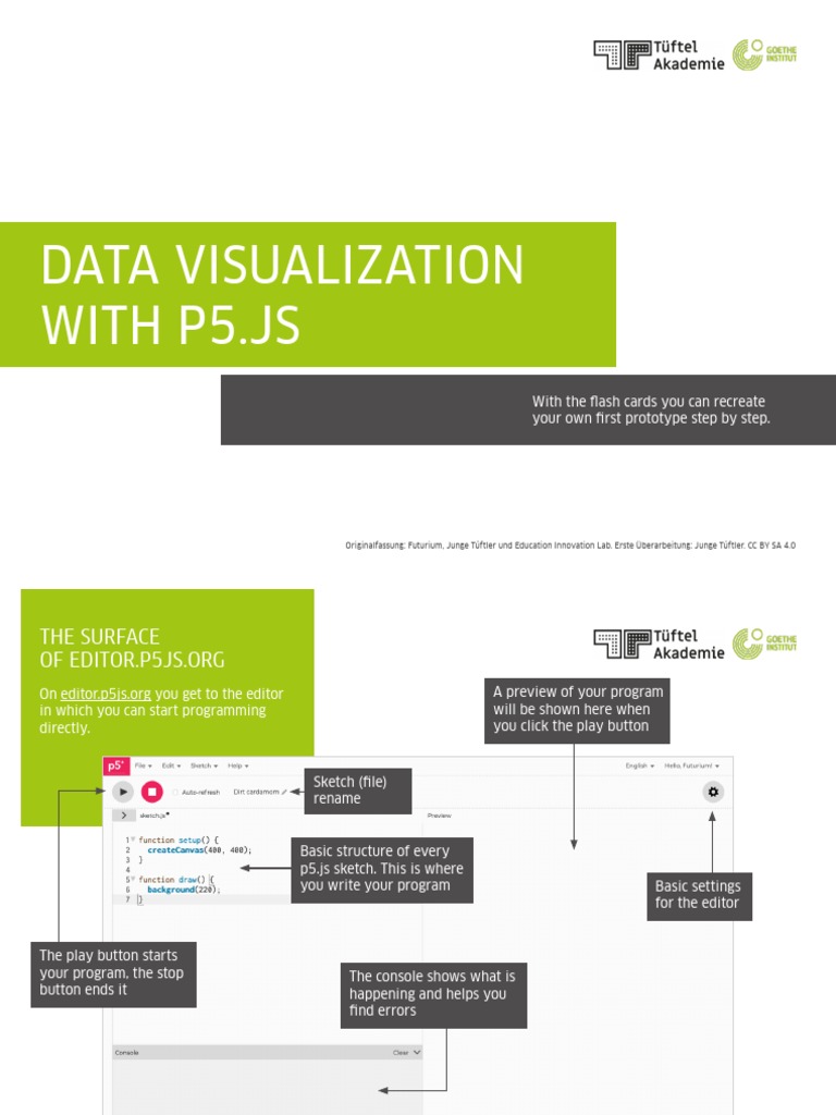 Data Visualization With P5.Js: With The Flash Cards You Can Recreate Your Own First Prototype ...